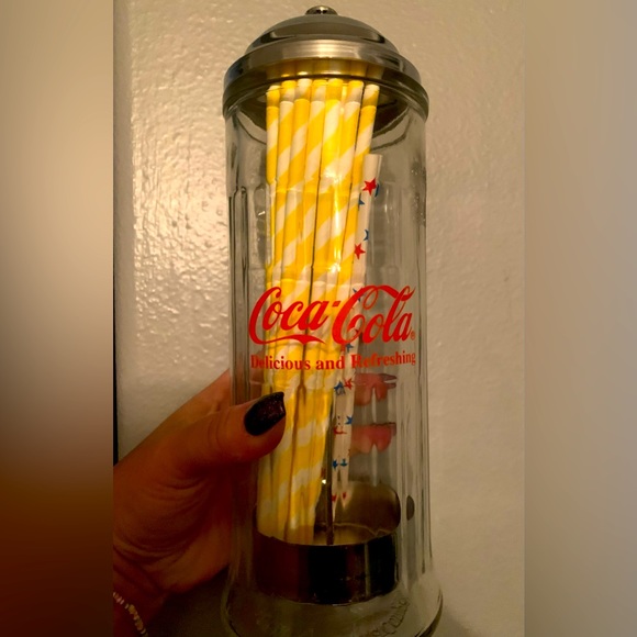 Coca Cola | Kitchen | Vintage Coca Cola Straw Holder | Poshmark